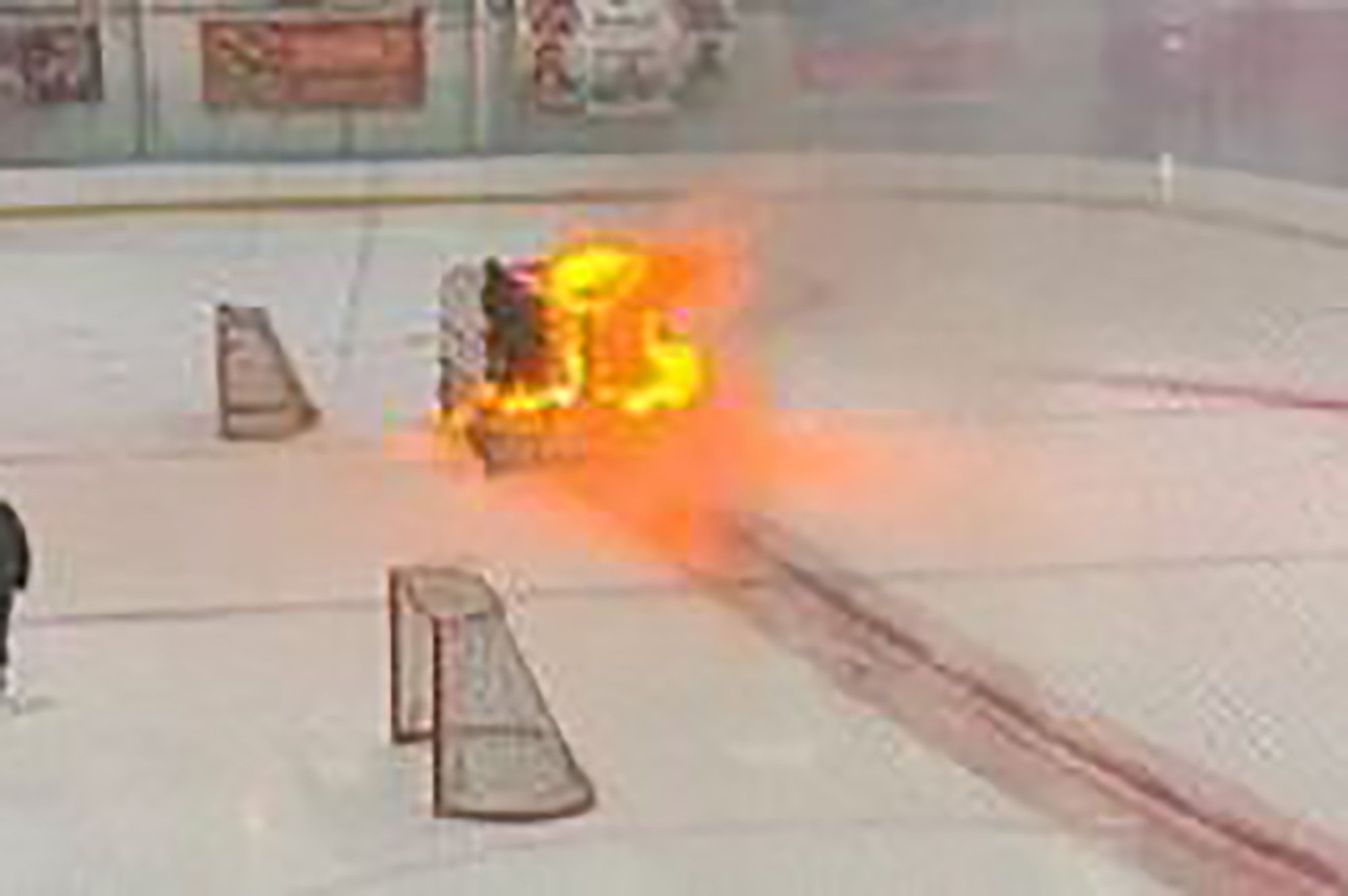 Zamboni Catches Fire After Youth Hockey Practice - KQ98