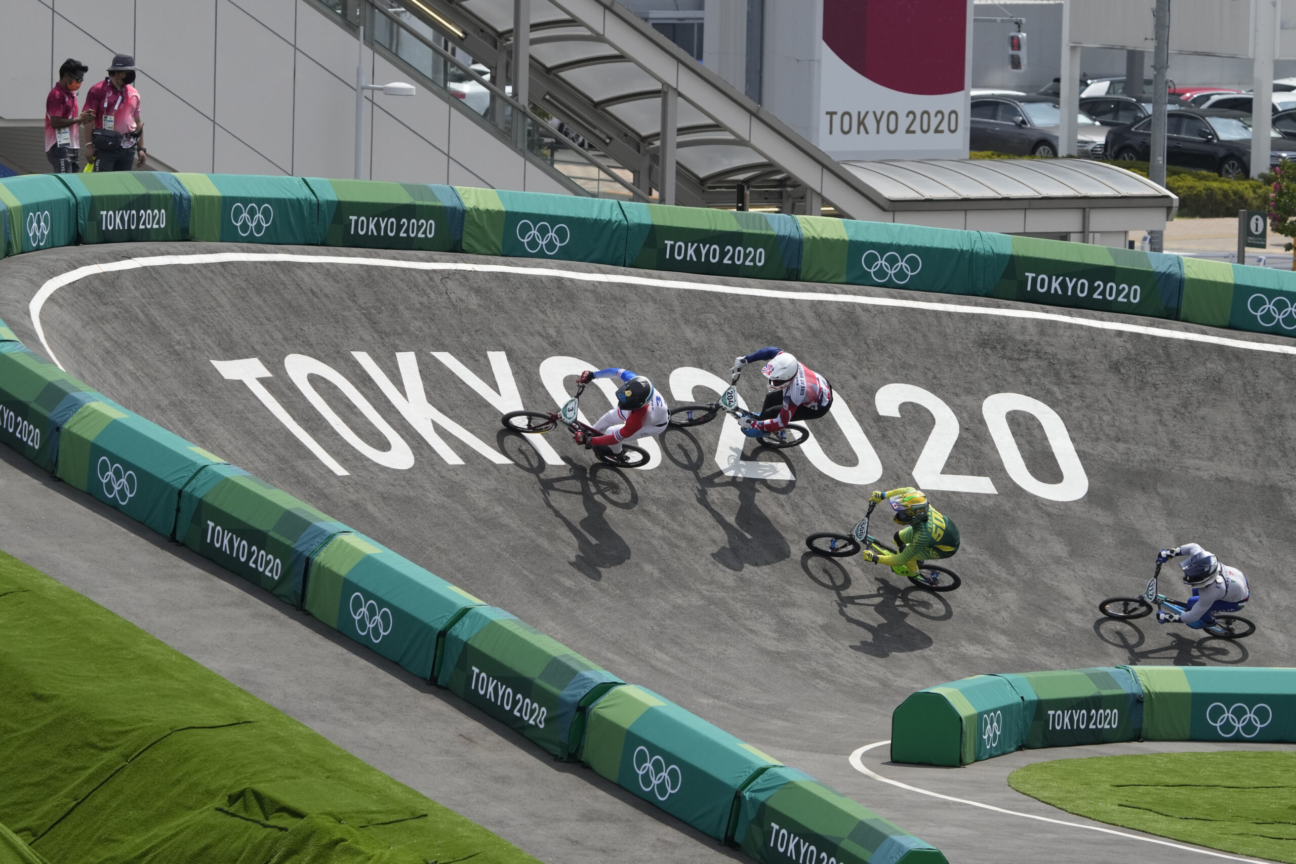 Olympic BMX Biker Plows into Race Official Who Walks Onto Track - KQ98